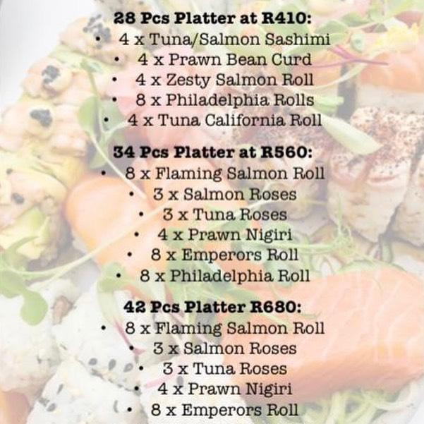 Menu at Niche Restaurant Port Alfred, Port Alfred