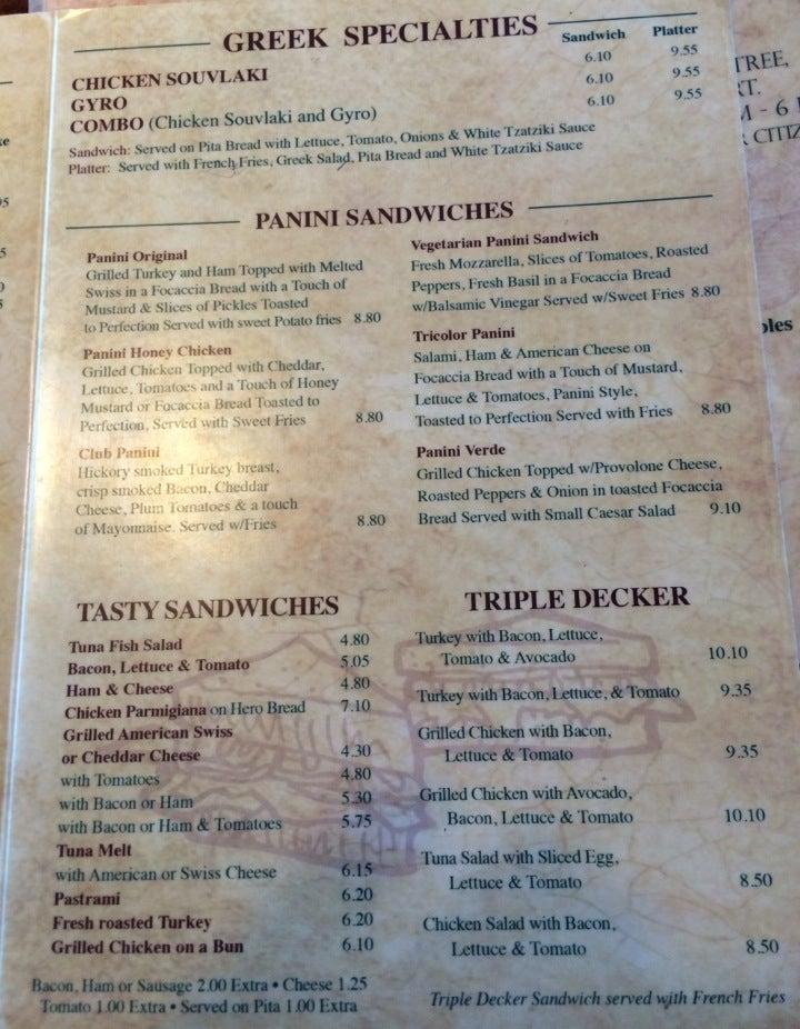 Menu at Fairmount Eats restaurant, Hackensack