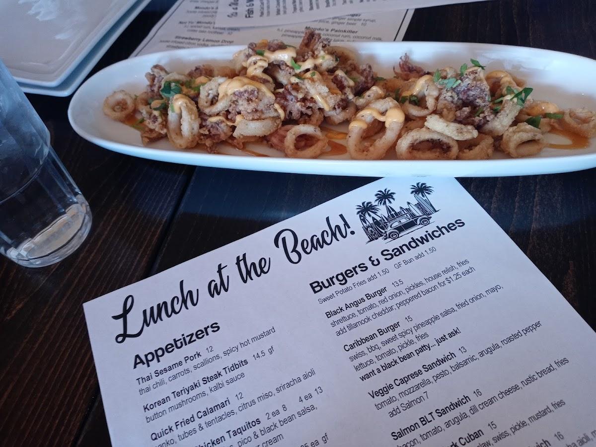 Menu at Beaches Restaurant & Bar, Vancouver, SE Columbia River Dr