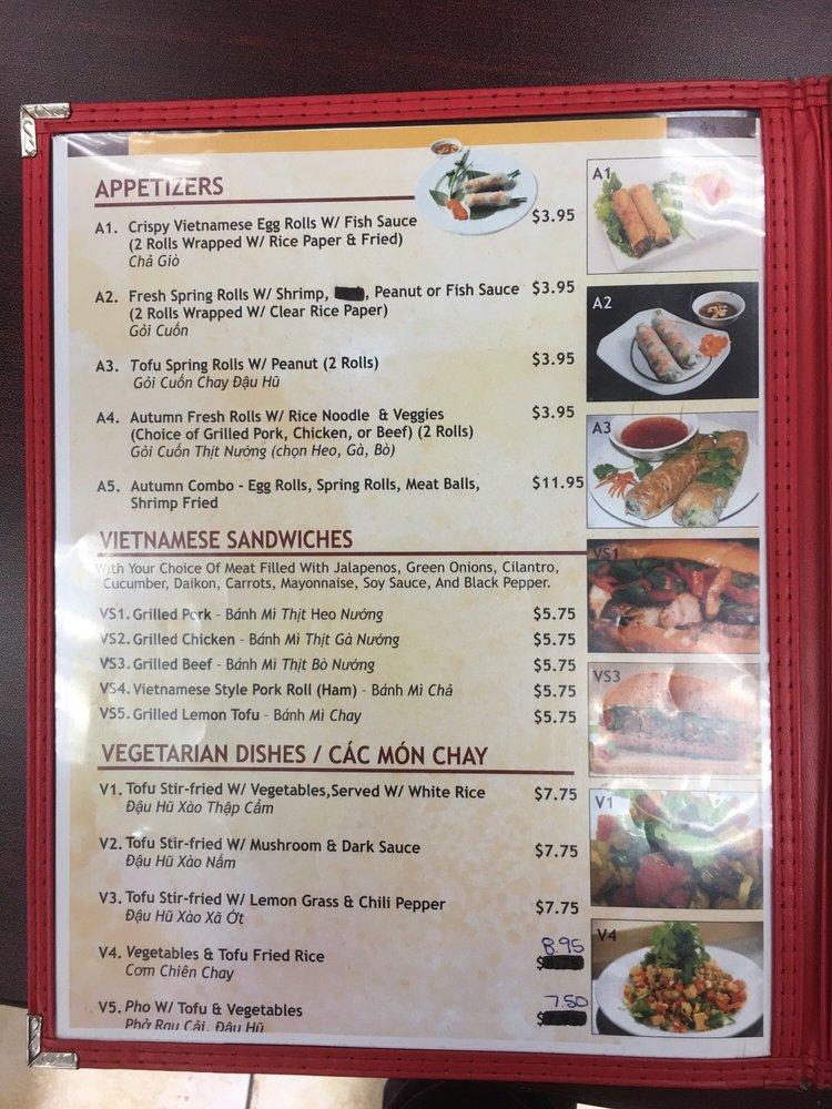 Menu at Pho Plus Vietnamese Restaurant, San Antonio, Austin Hwy #103
