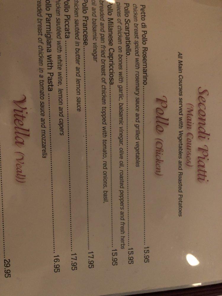 Menu at Riviera Ristorante restaurant, New York City, Utopia Pkwy