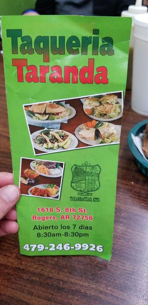 Taqueria Taranda in Rogers - Restaurant menu and reviews