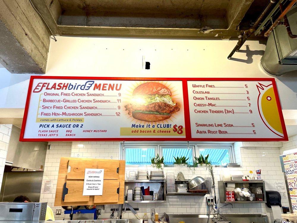 Menu at Flashbird Chicken restaurant, Santa Cruz