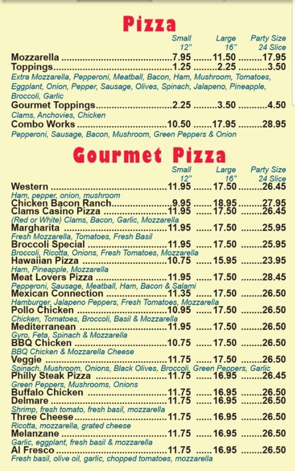 Menu at Town House Pizza pizzeria, New Haven