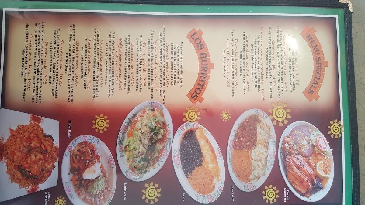 Menu at Guadalajara Grill restaurant, Jefferson