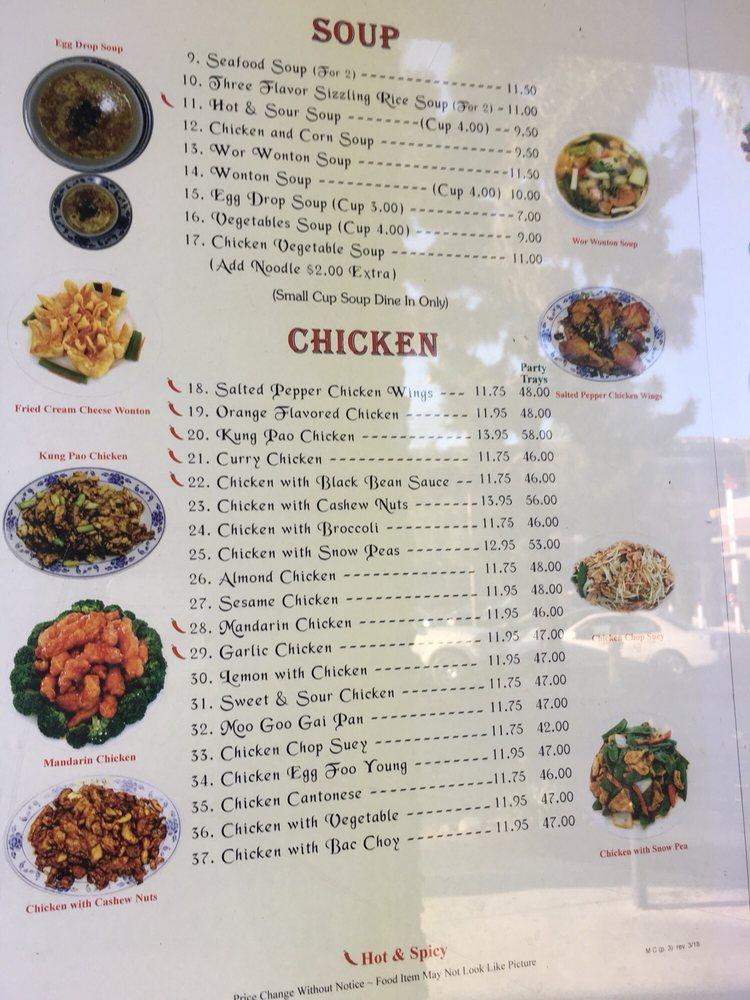 Menu at New Mandarin Canton Chinese Restaurant, Chula Vista