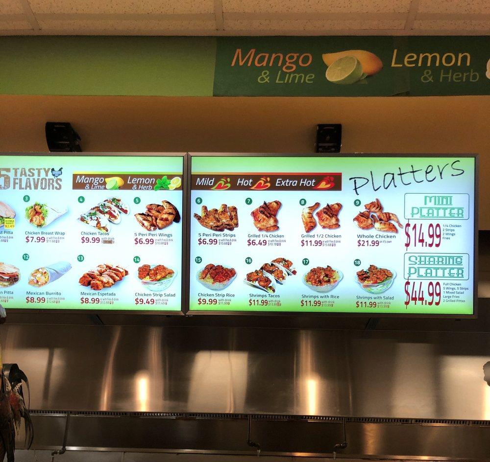 Menu at Peri Peri Original fast food, Alexandria