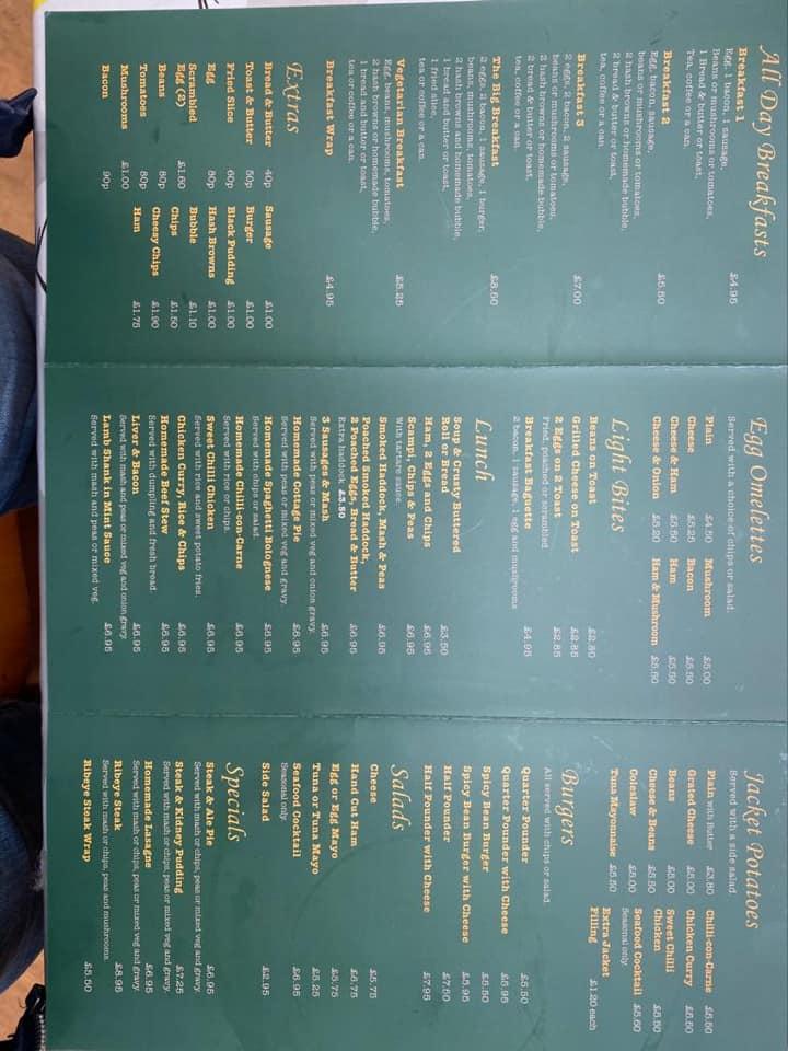Menu at The Greedy Chef restaurant, Basildon, Pound Ln