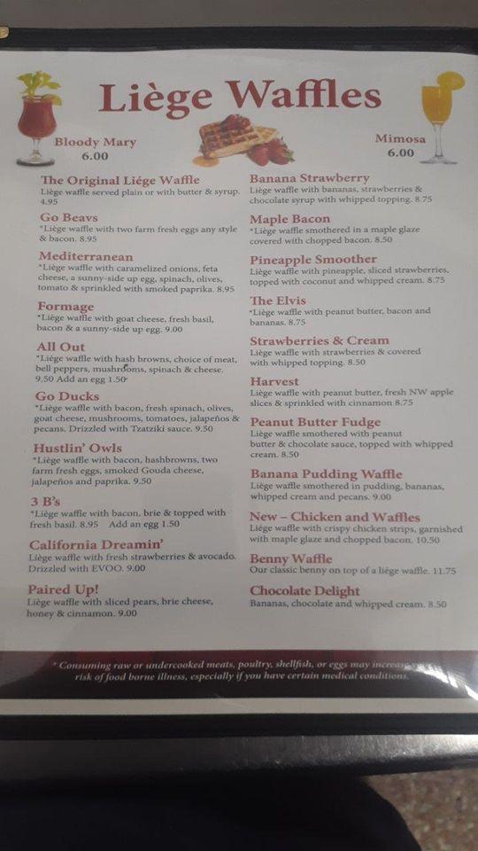Menu at Waffle Hut & Eatery restaurant, Klamath Falls