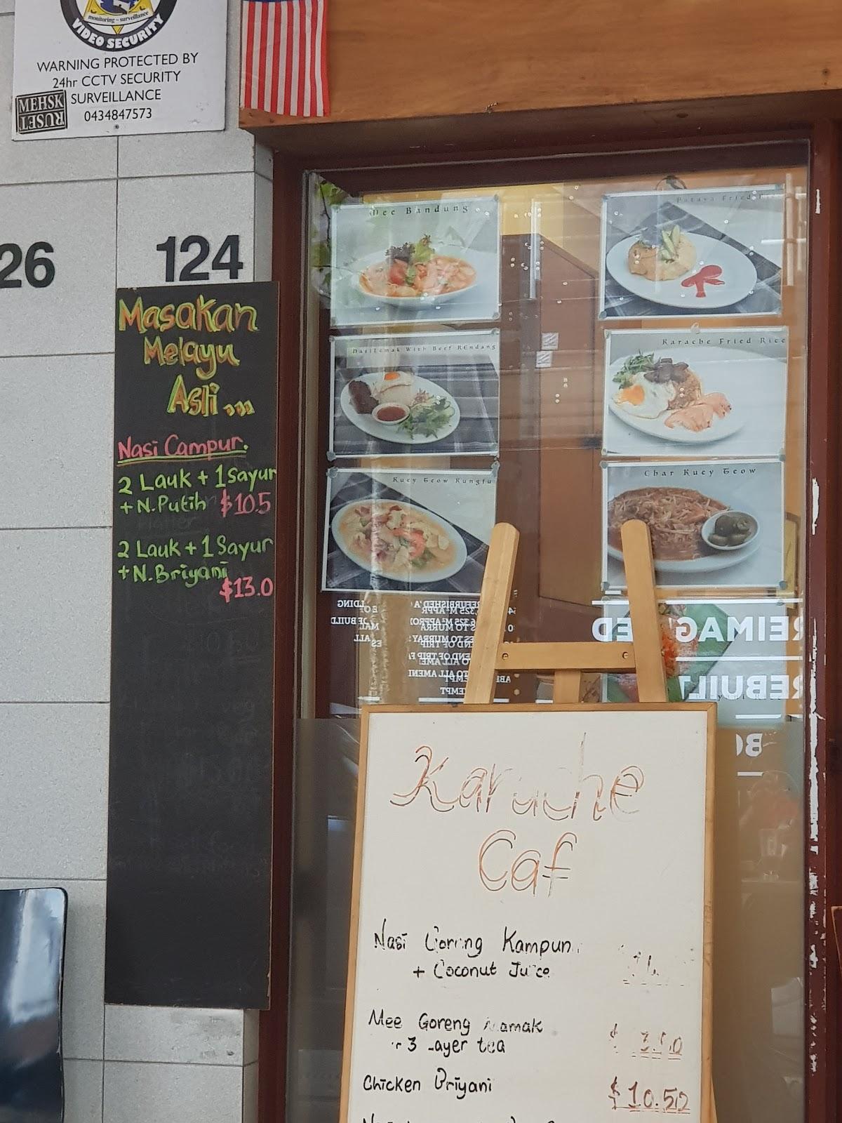 Menu at KARACHE' BY SANI restaurant, Perth, 124 Murray St