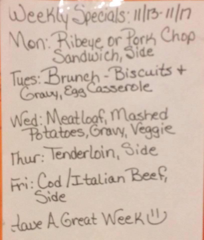 Menu at Murdock's Place pub & bar, Loda