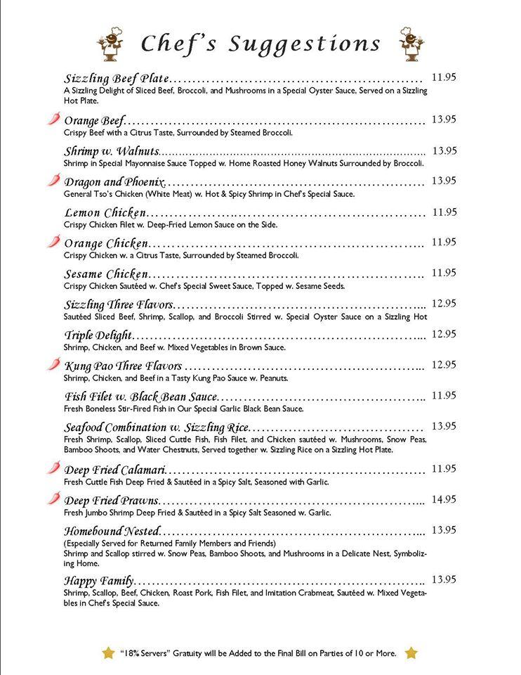 Menu at New Han Dynasty Restaurant, Overlea