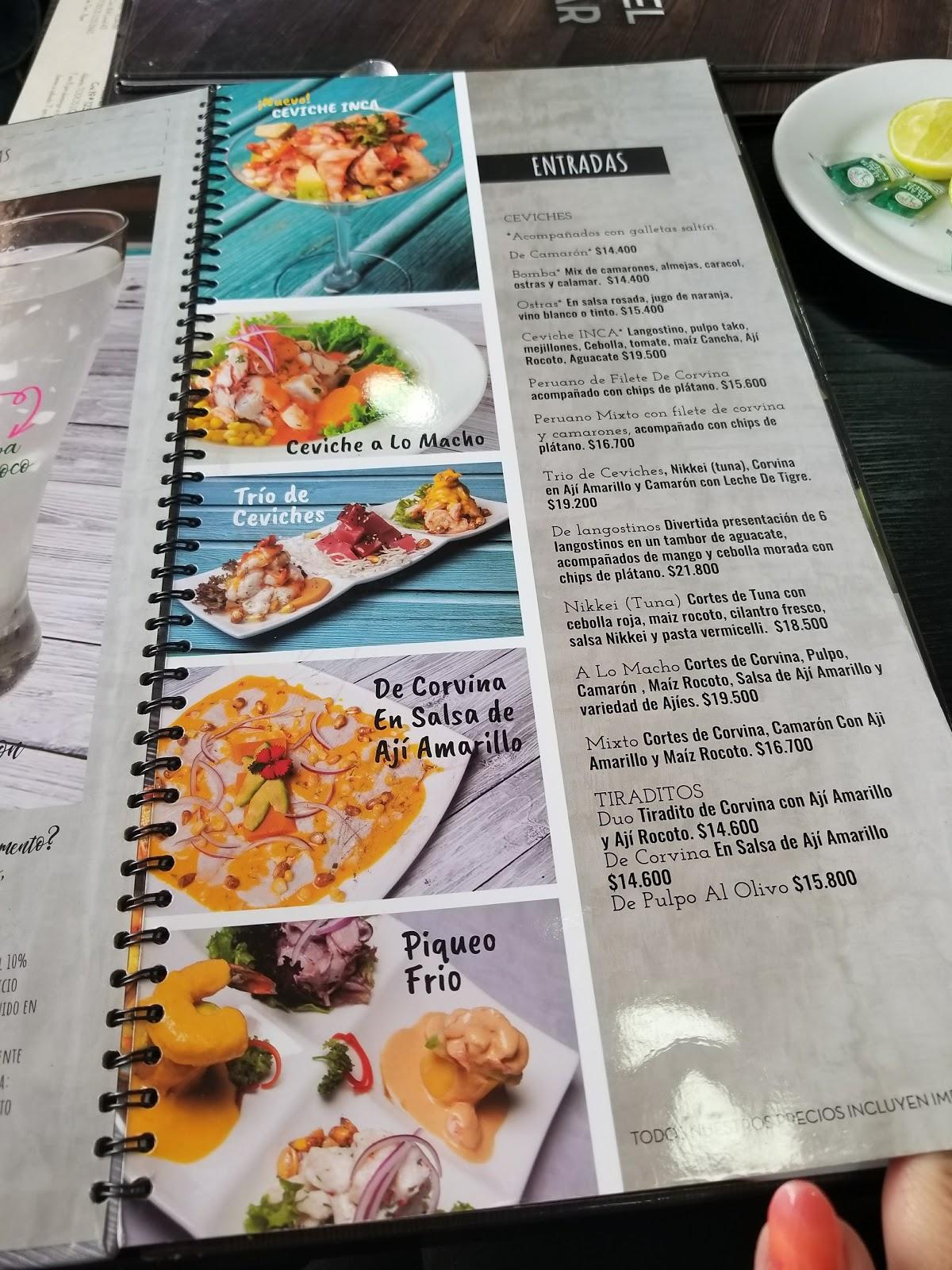 Carta del restaurante Coctel Del Mar, Bogotá, Local 43 Entrada A La