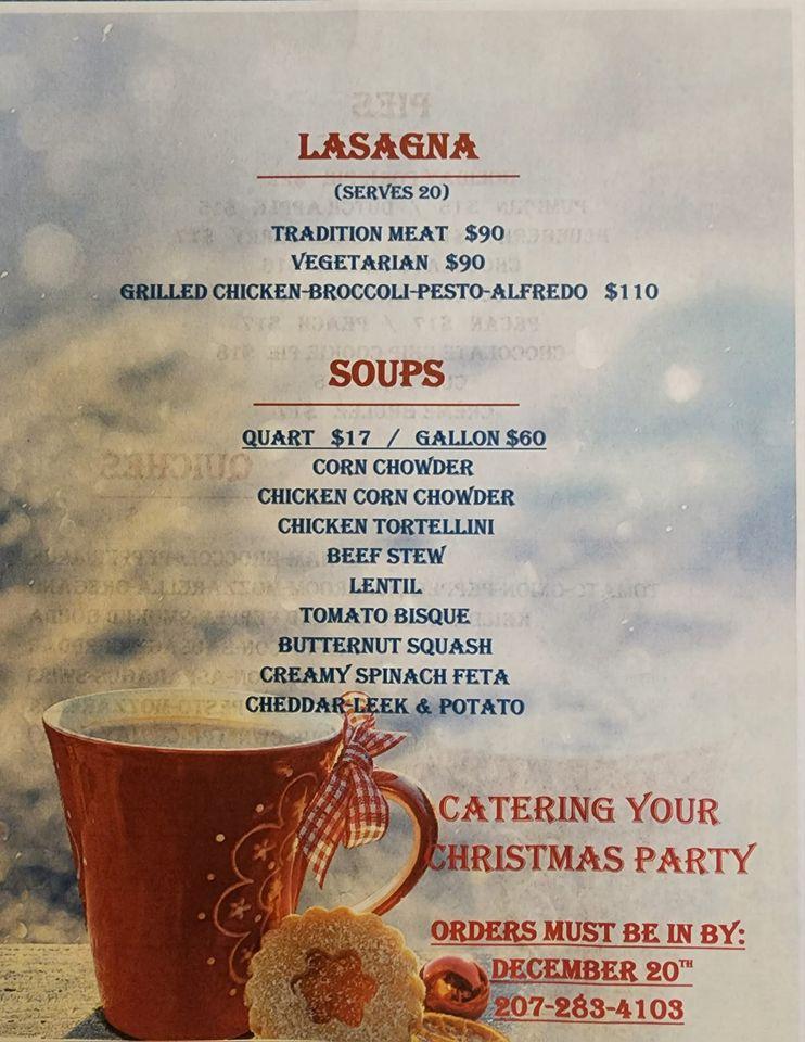 Menu at Cole Road Cafe, Biddeford