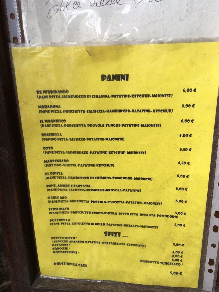 Menu at Re Ferdinando Ristorante - Steak House, Procida