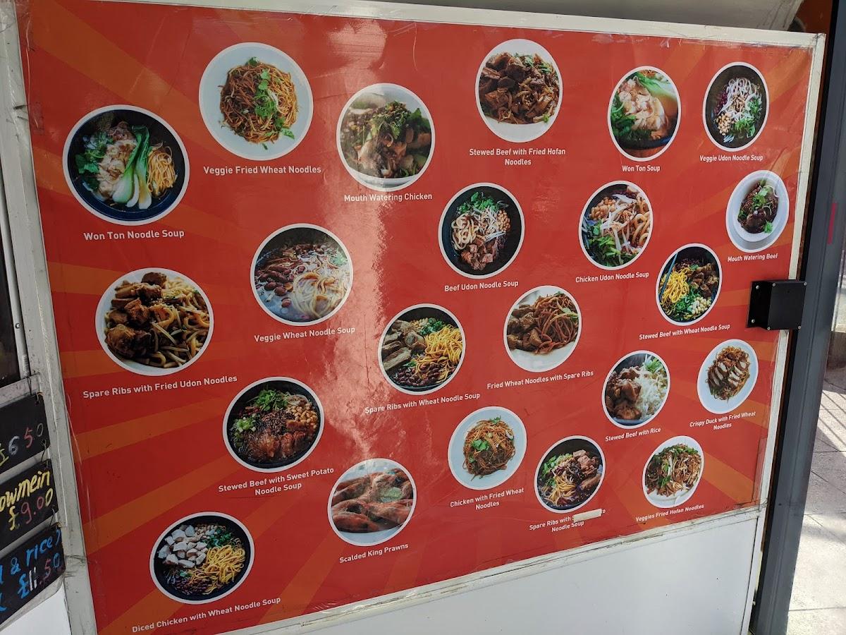 Menu at Chilli Family Noodles restaurant, Bath