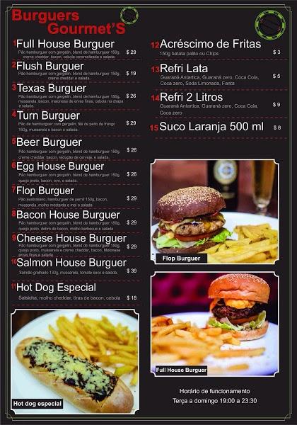 Menu at Full House Restaurante, Belo Horizonte