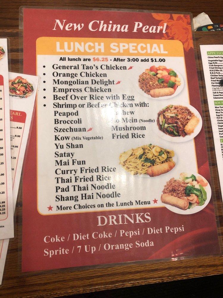 Menu at New China Pearl restaurant, Wood Dale, 337 N Wood Dale Rd