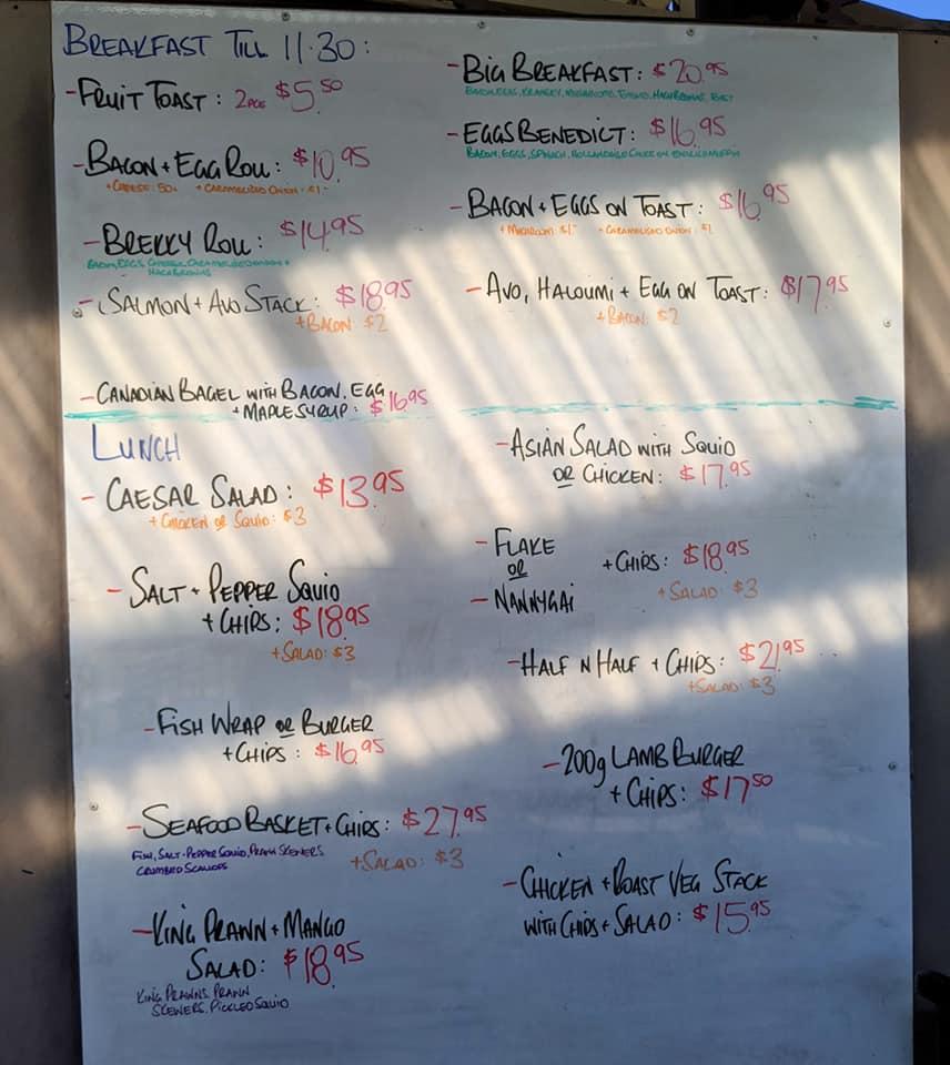 Menu at Sumthin' Tastee cafe, Whyalla Playford, Broadbent Terrace
