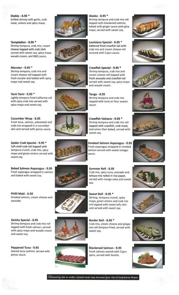 Menu at Cafe RawZ of West Monroe, West Monroe