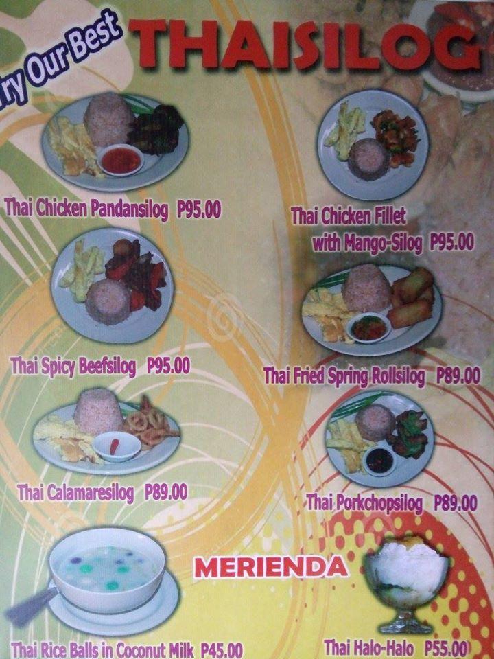 Carta del restaurante Thailicious, Ciudad Quezon