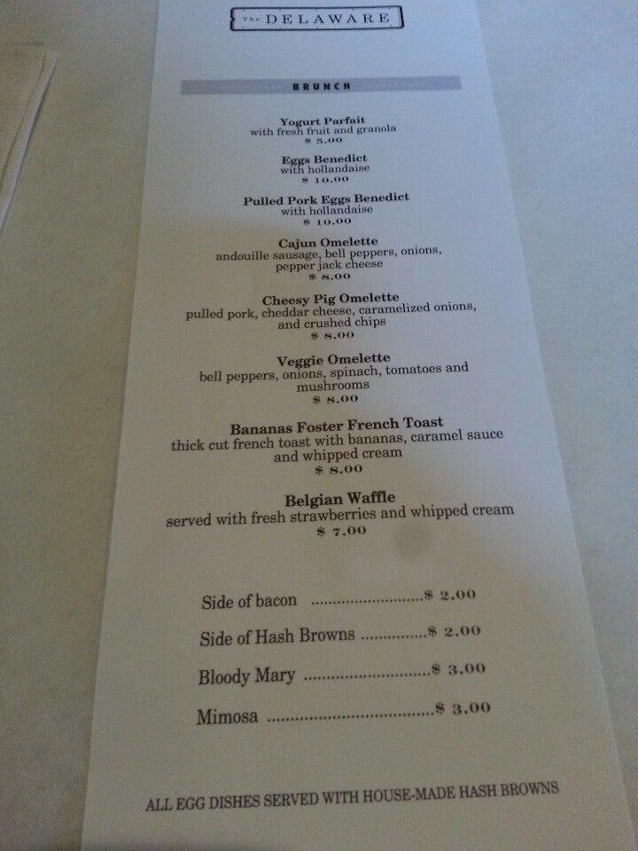 Menu at The Delaware Pub & Grill, Kenmore, Delaware Ave