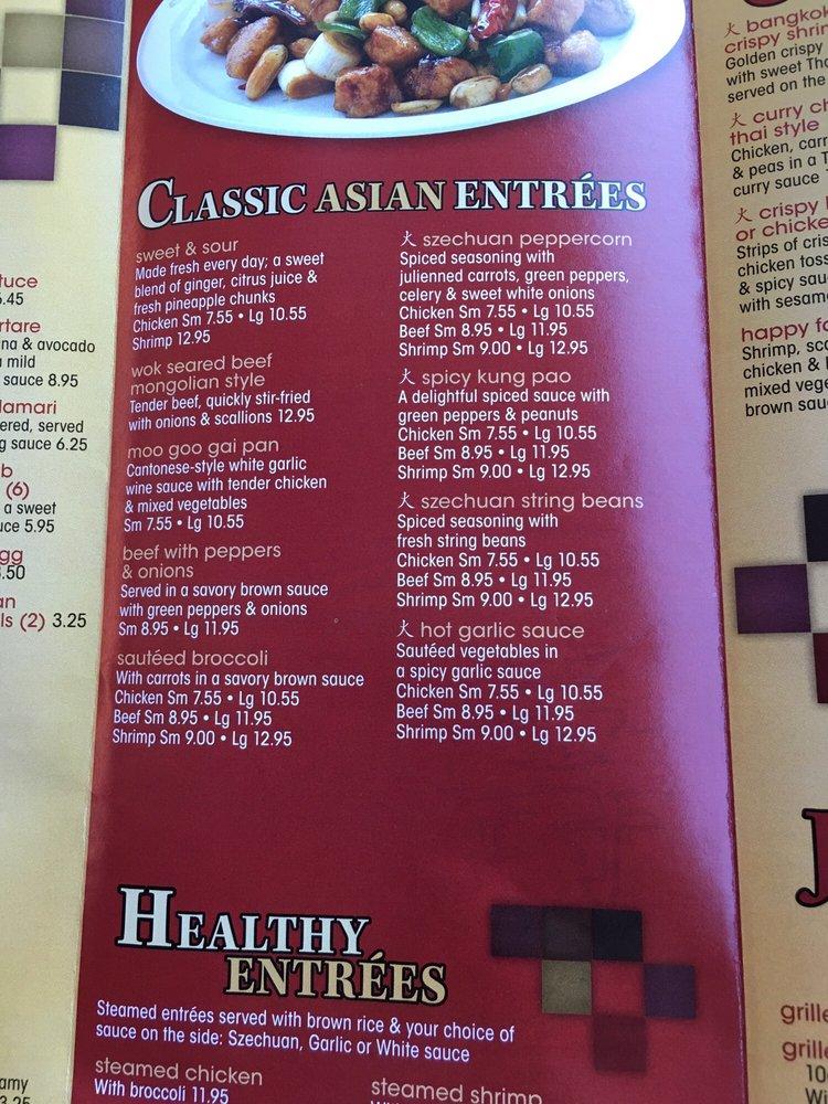 Menu at Zen Asian Grill & Sushi restaurant, Burtonsville