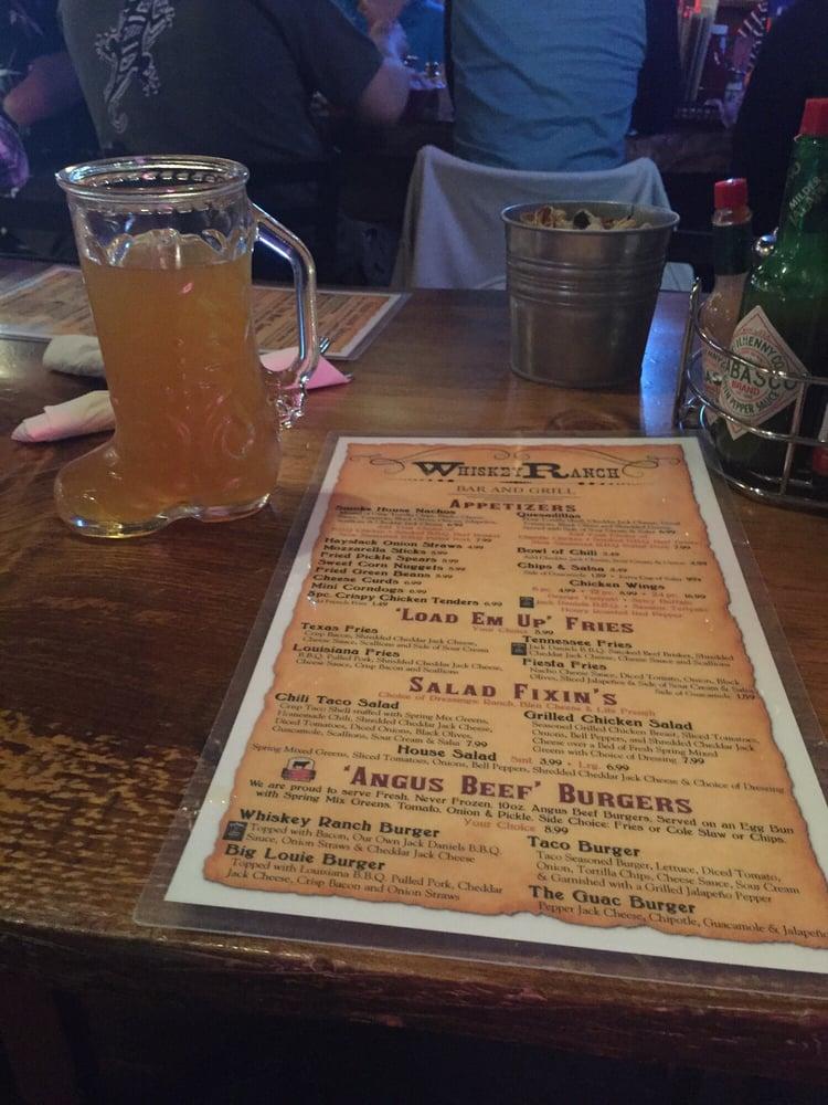 Menu at Whiskey Ranch Bar & Grill, Janesville, 24 N Main St