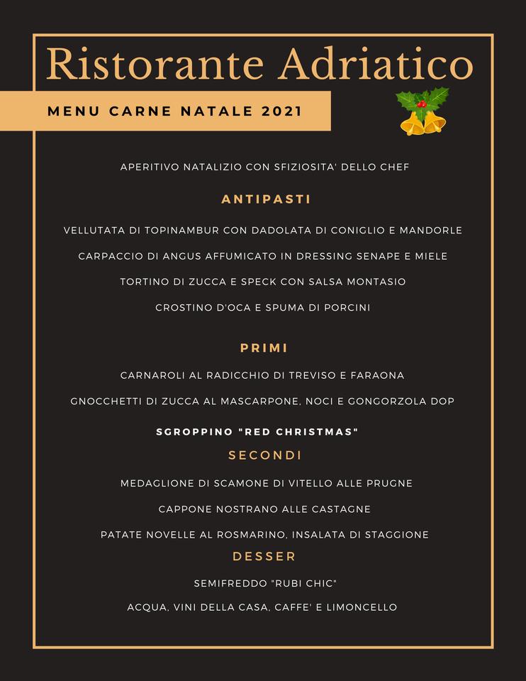 Menu da Ristorante Adriatico, Villotta