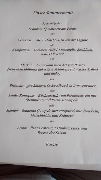 Speisekarte von Römerhof restaurant, Merchweiler