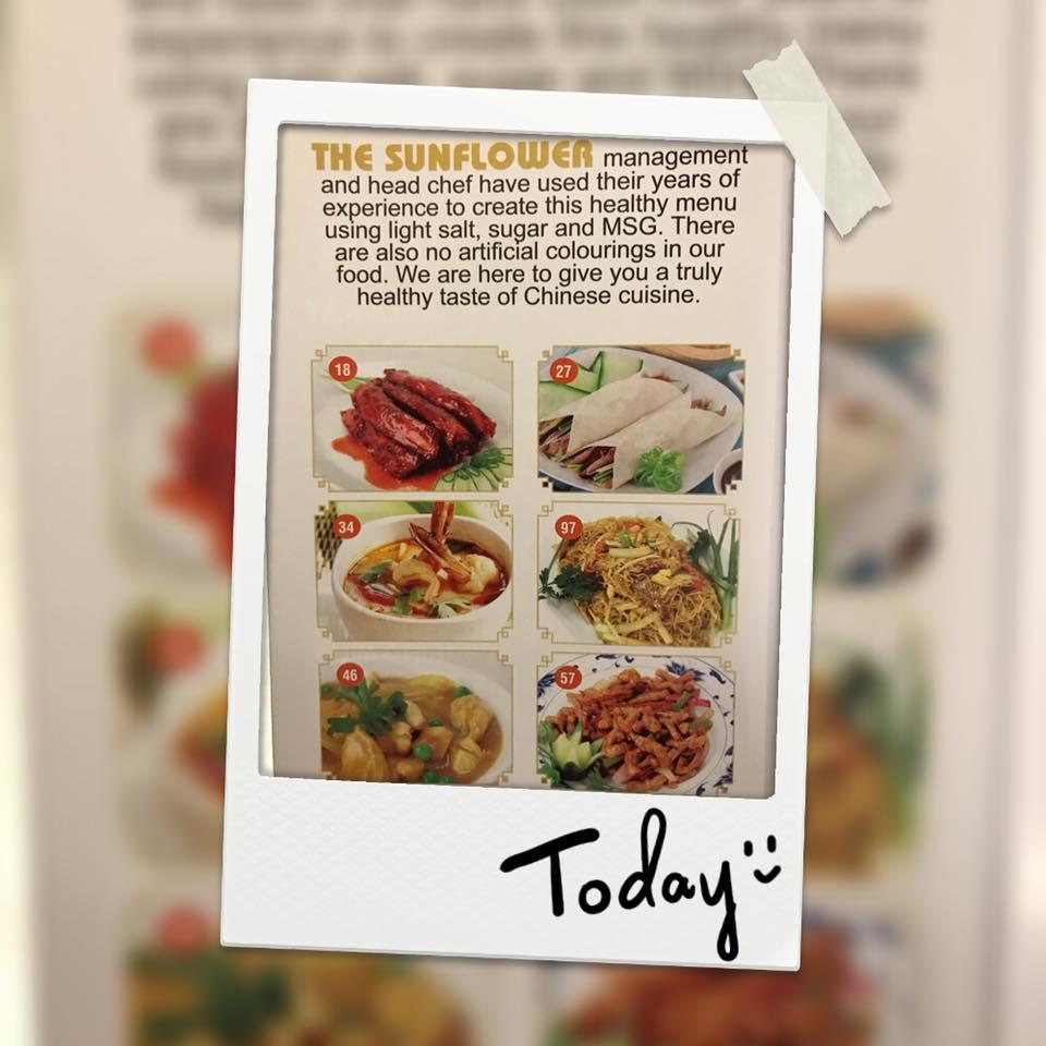 Menu at Sunflower Oriental food & bubble tea restaurant, Bournemouth ...