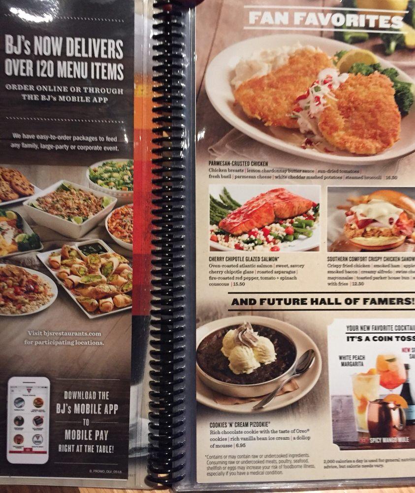 Menu at BJ's Restaurant & Brewhouse, Livonia