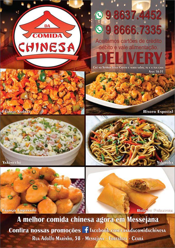 Menu em Casa da Comida Chinesa restaurante, Fortaleza