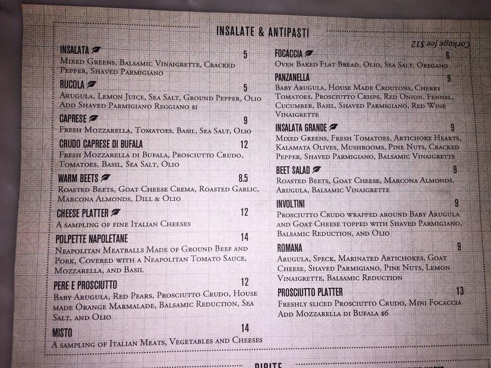 Menu at Settebello Pizzeria Napoletana, Henderson, 140 S Green Valley ...