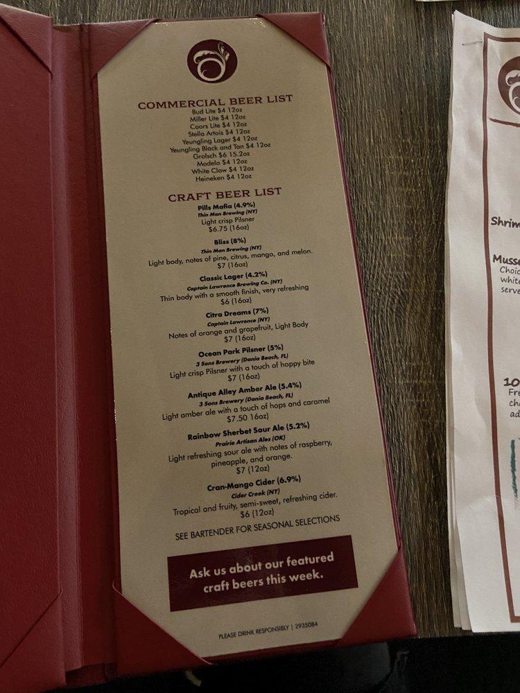 Menu at Artesano Cafe & Lounge, Dania Beach