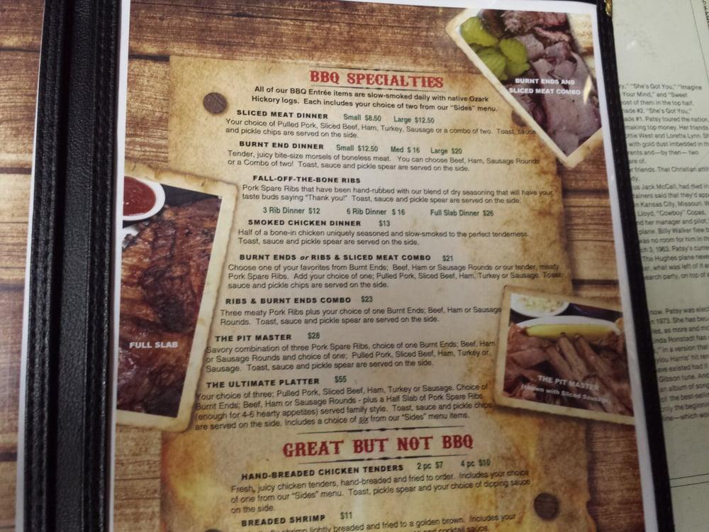 Menu at Branding Iron BBQ, Harrisonville