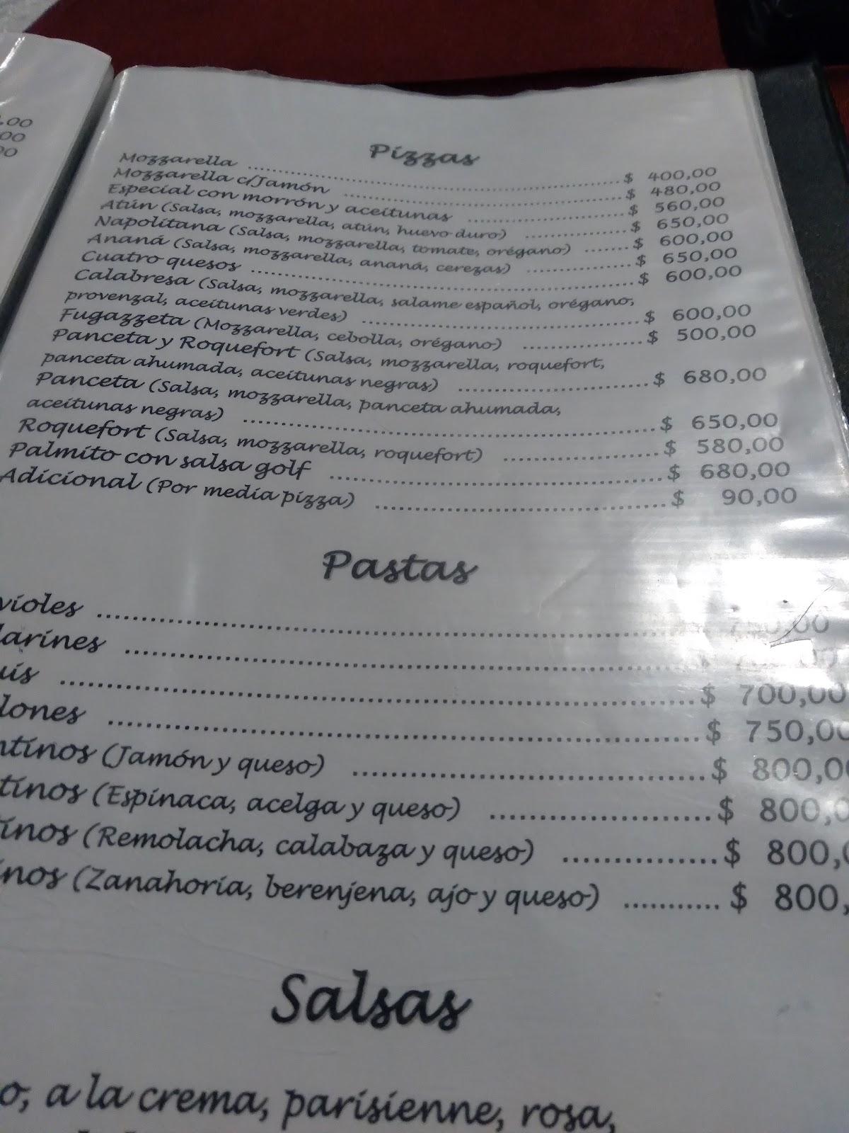 Menu at Máximo - Restaurante, General Acha