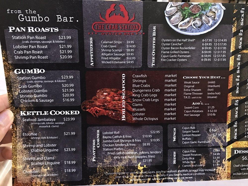 Menu at The Crab Station - Carrollton pub & bar, Carrollton