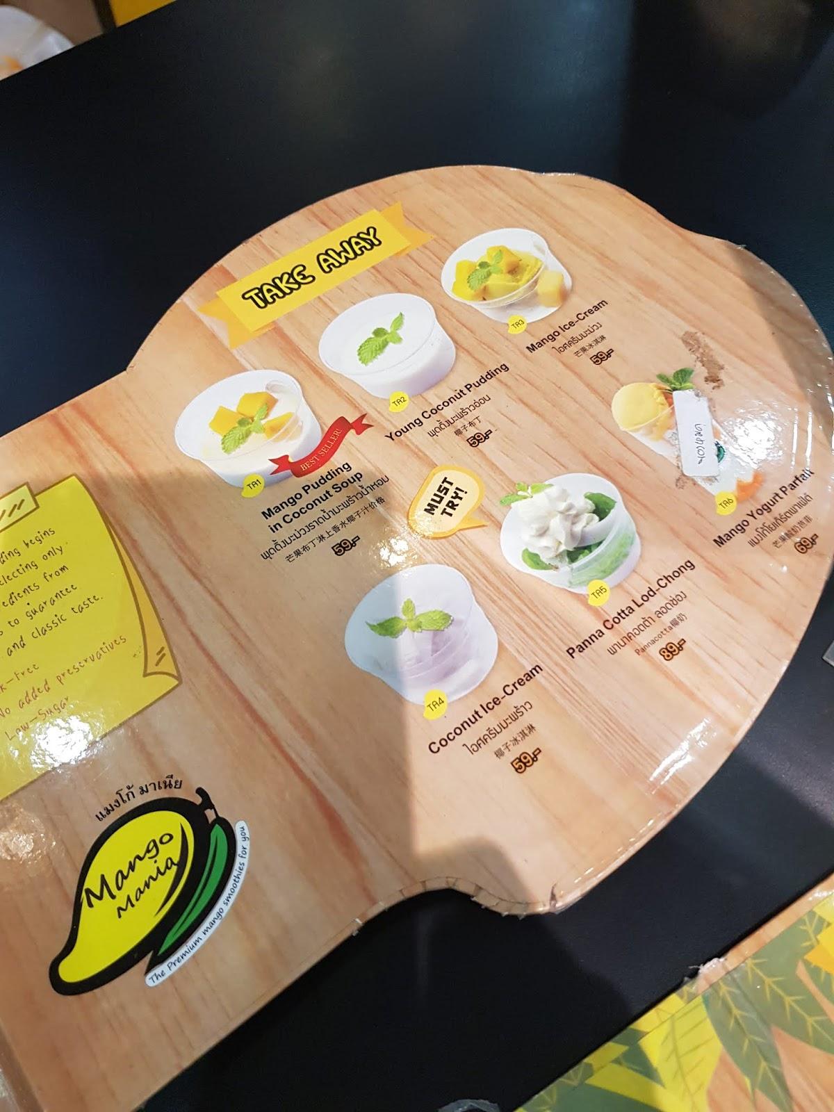 Carta del restaurante Mango Mania G Floor, Bangkok, 1 Sukhumvit Rd