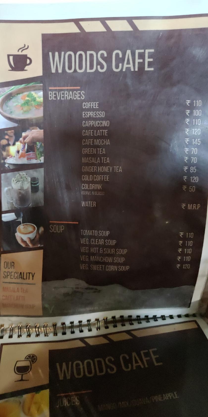 Menu at Woods Cafe Restaurant, Ghaziabad