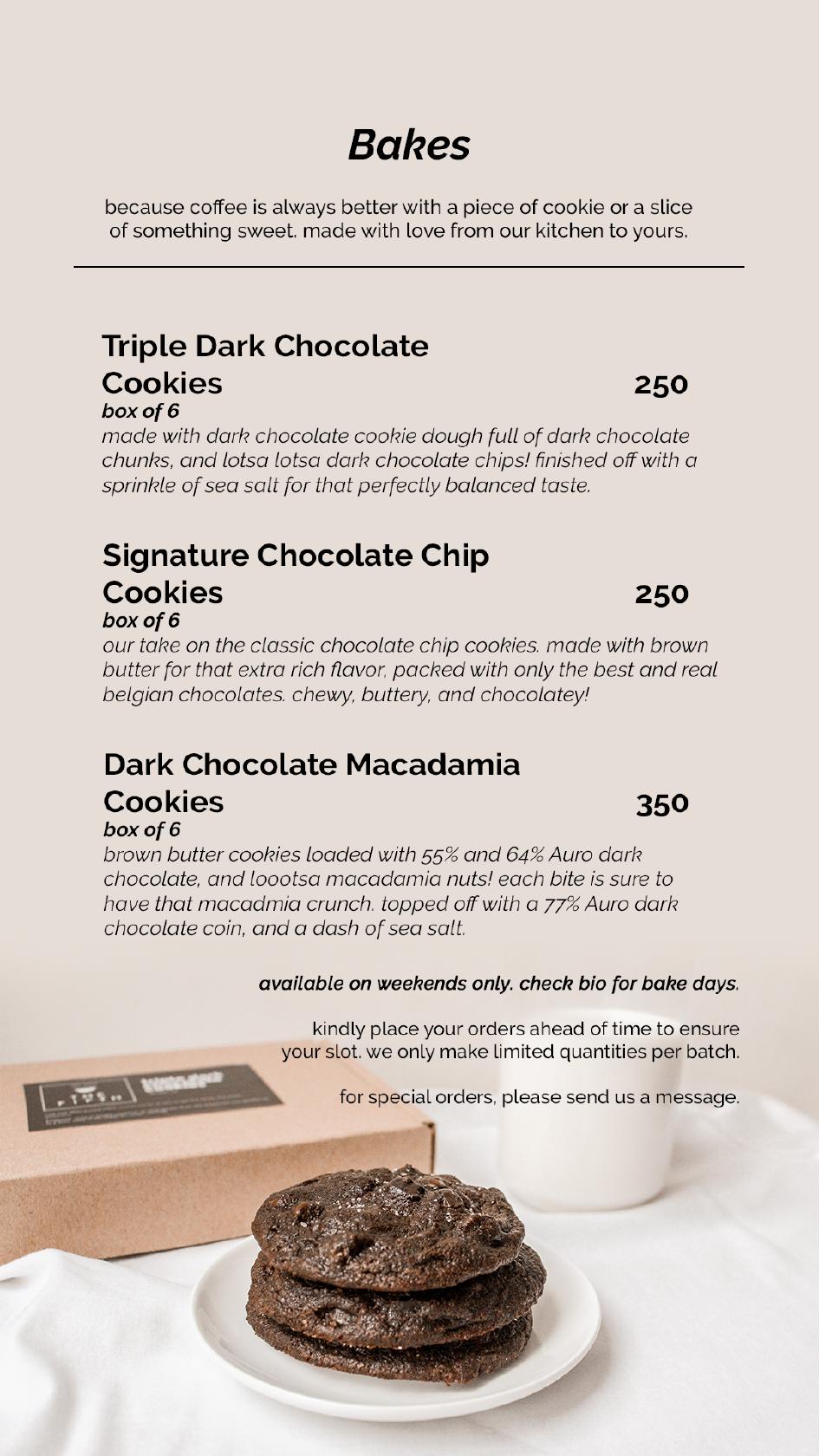 Menu at THE FIFTH CAFE, Taytay