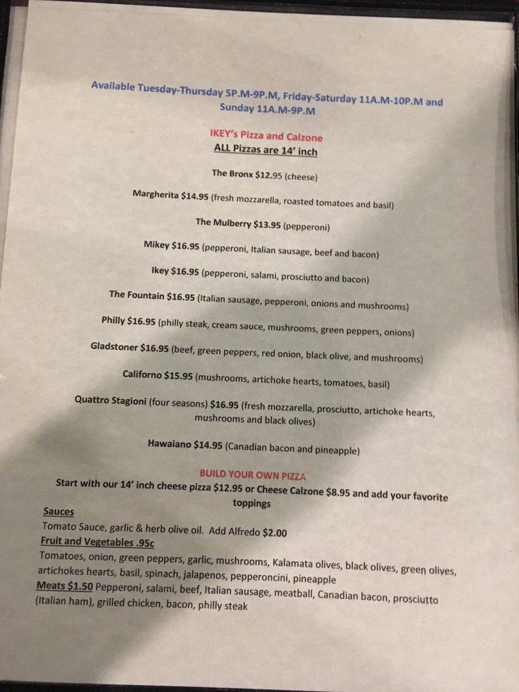 Menu at The Hideout Bar & Grill, Gladstone