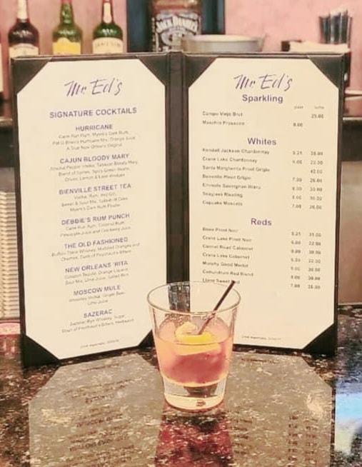 Menu at Mr. Ed's Seafood & Oyster House, St Charles pub & bar, New Orleans