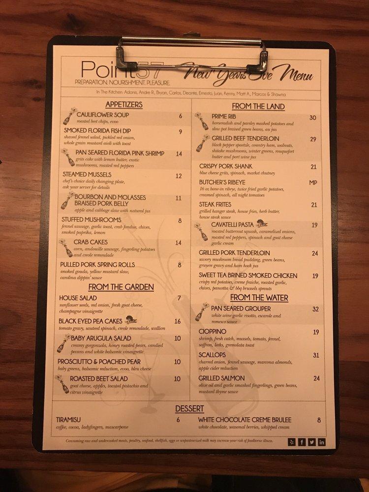Menu at Point 57 Kitchen & Cocktails restaurant, Cape Coral