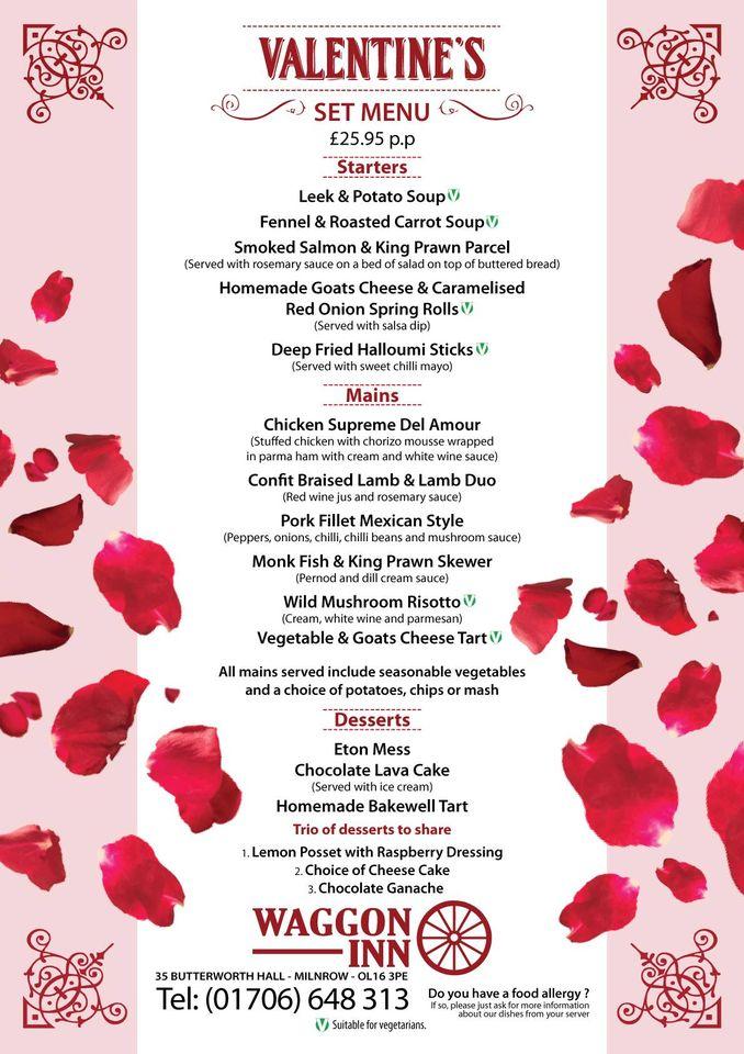 Menu at Waggon Inn pub & bar, Rochdale