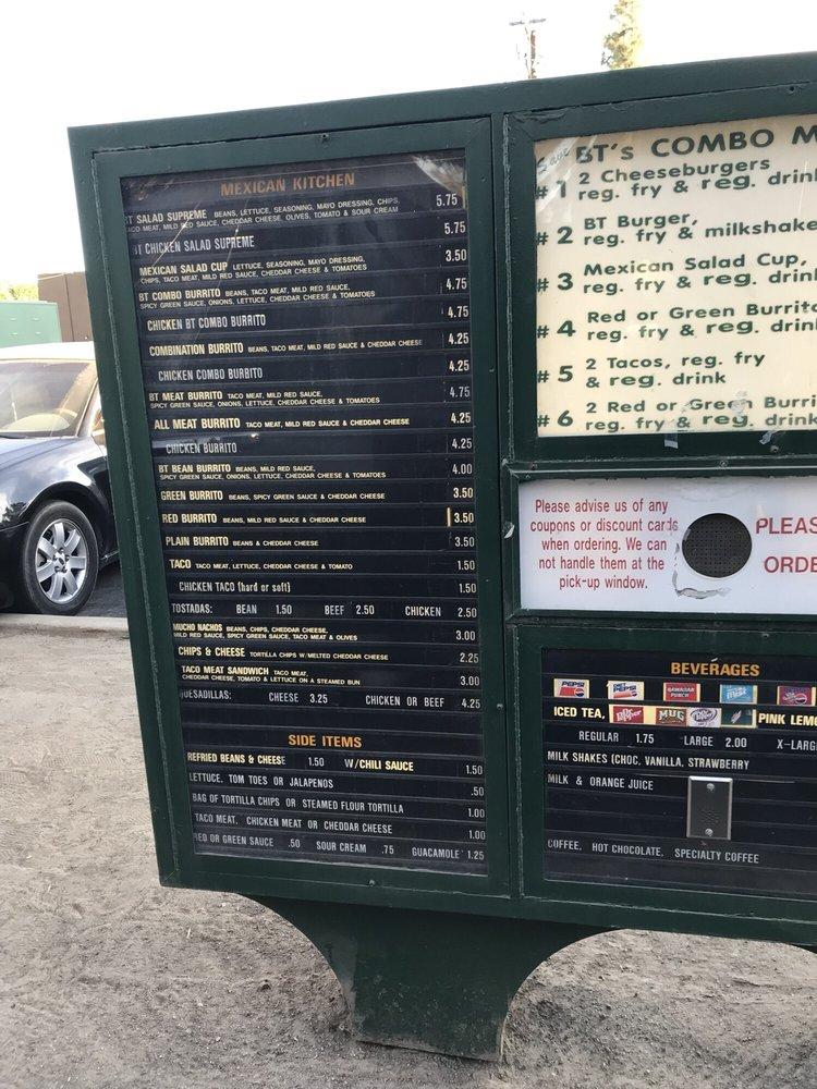 Menu at B T's Buns & Torts restaurant, Visalia