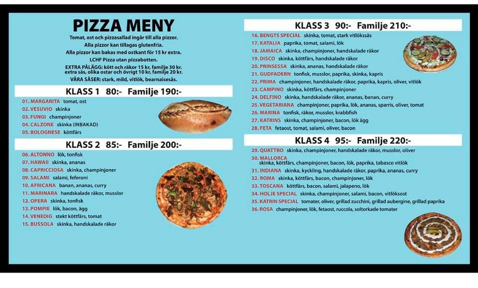 Menu at Katrins restaurang och pizzeria, Olofström