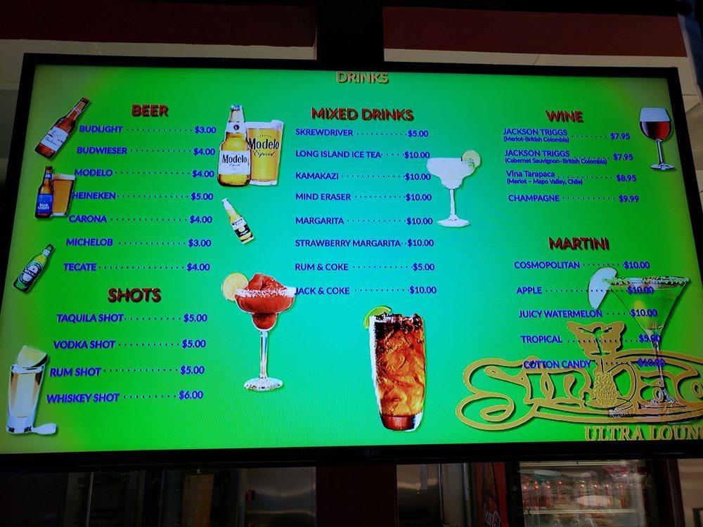 Menu at Sinbad Restaurant And Lounge, San Marcos, W Mission Rd Suite B