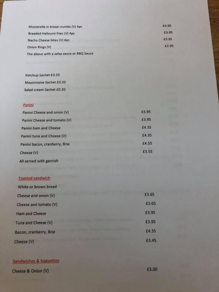 Menu at Brunch Lunch and Munch cafe, Exmouth, 18 Parade