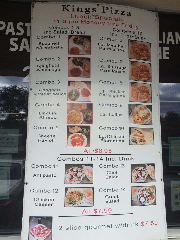 Menu at King's Pizza by: Italian Bistro pizzeria, Ladson